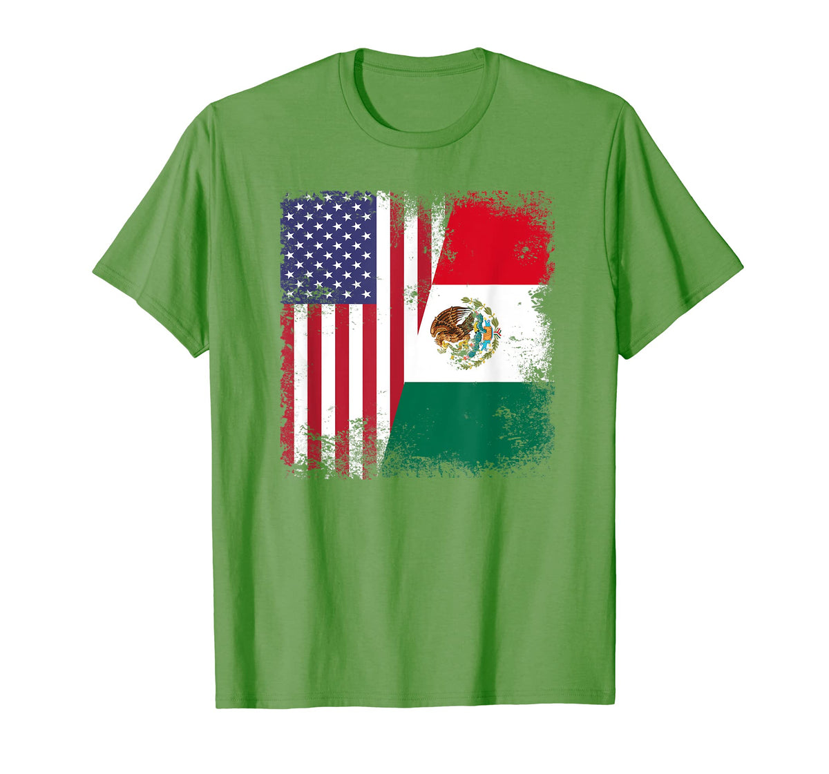 Half Mexican Flag T-Shirt | Vintage Mexico Usa Gift New Zealand– Myshirts.co.nz