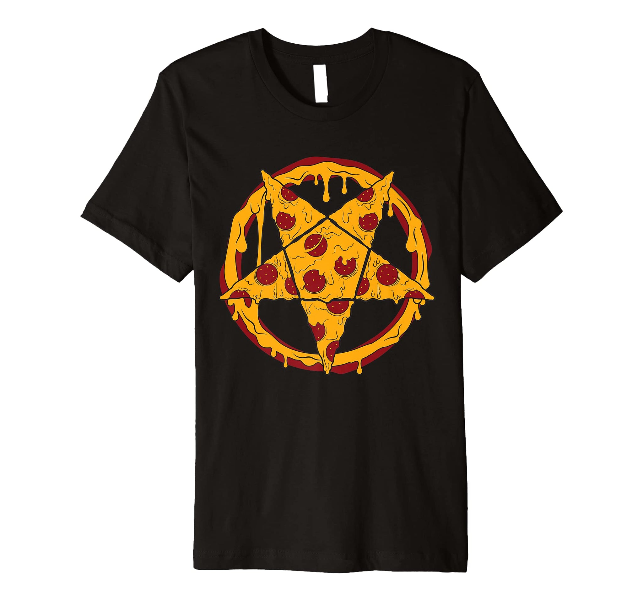 Hail Pizza Pentagram Pepperoni Star Slice T-Shirt New Zealand– Myshirts ...