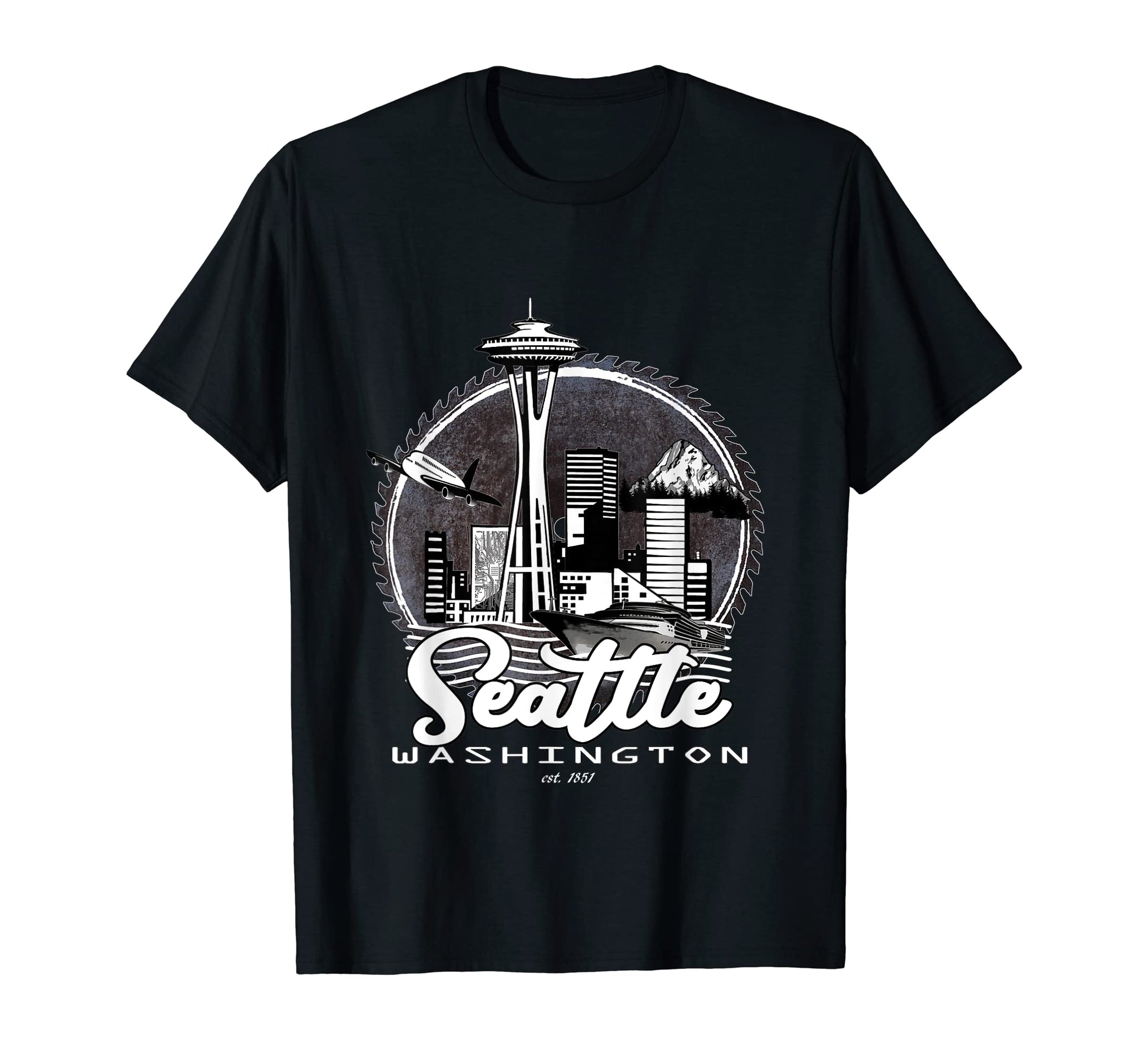 Seattle Pacific Northwest Emerald City Space Needle T-Shirt New Zealand ...