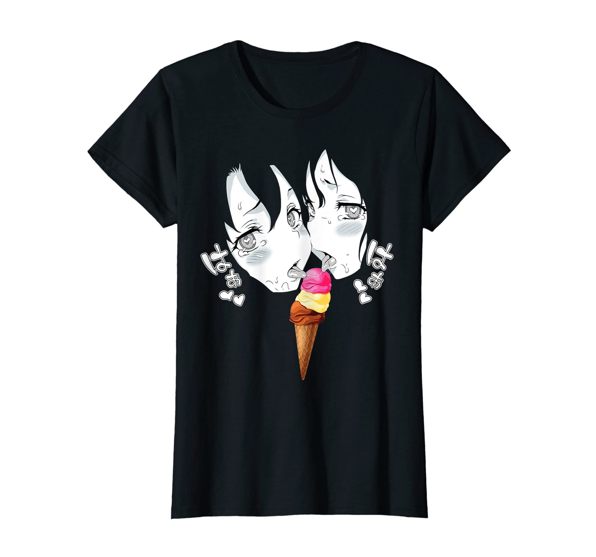 Ahegao Face Shirt Anime Manga Hentai Ice Cream Apparel New Zealand ...