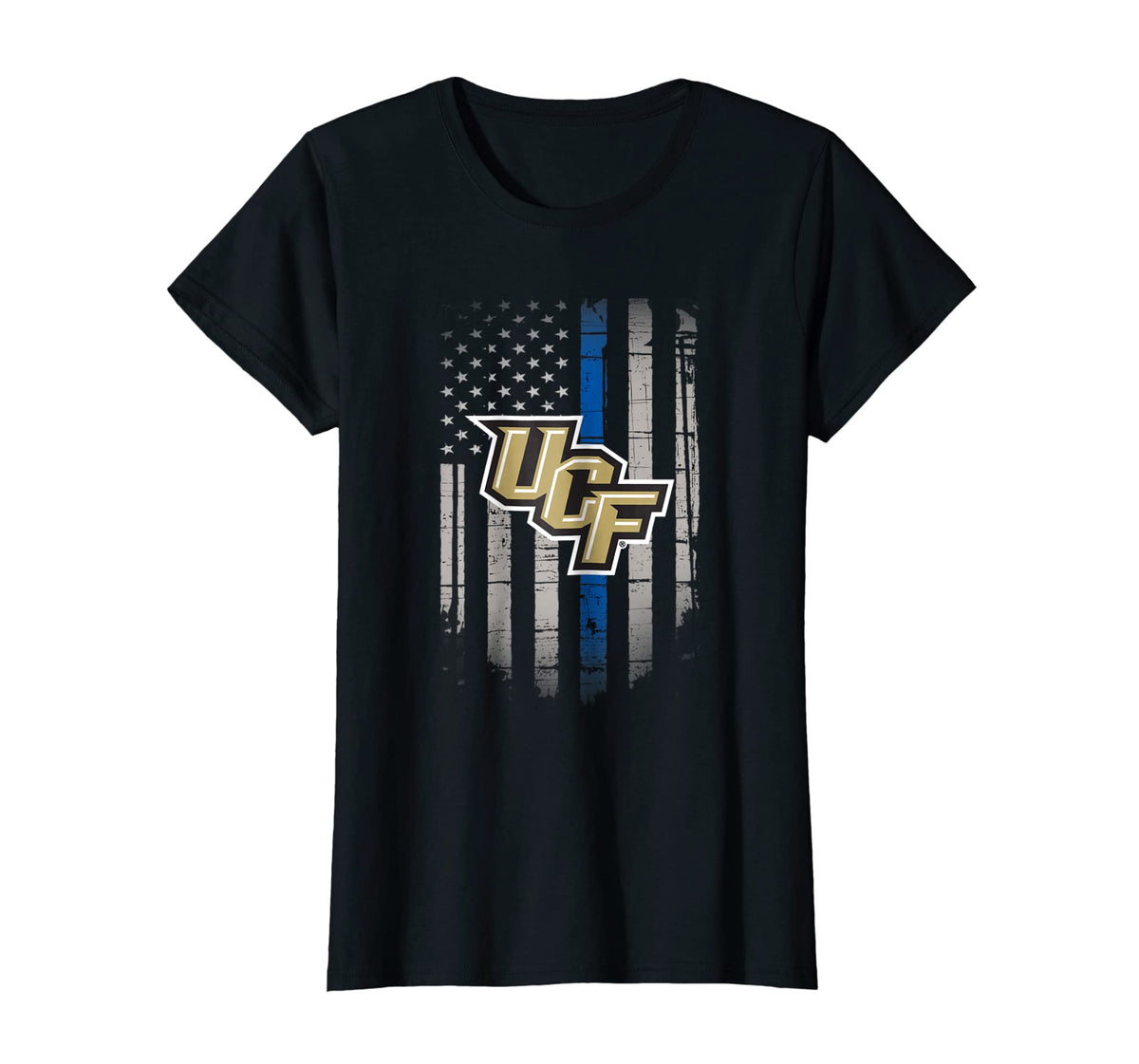 Ucf Knights Thin Blue Line T-Shirt - Apparel New Zealand– Myshirts.co.nz