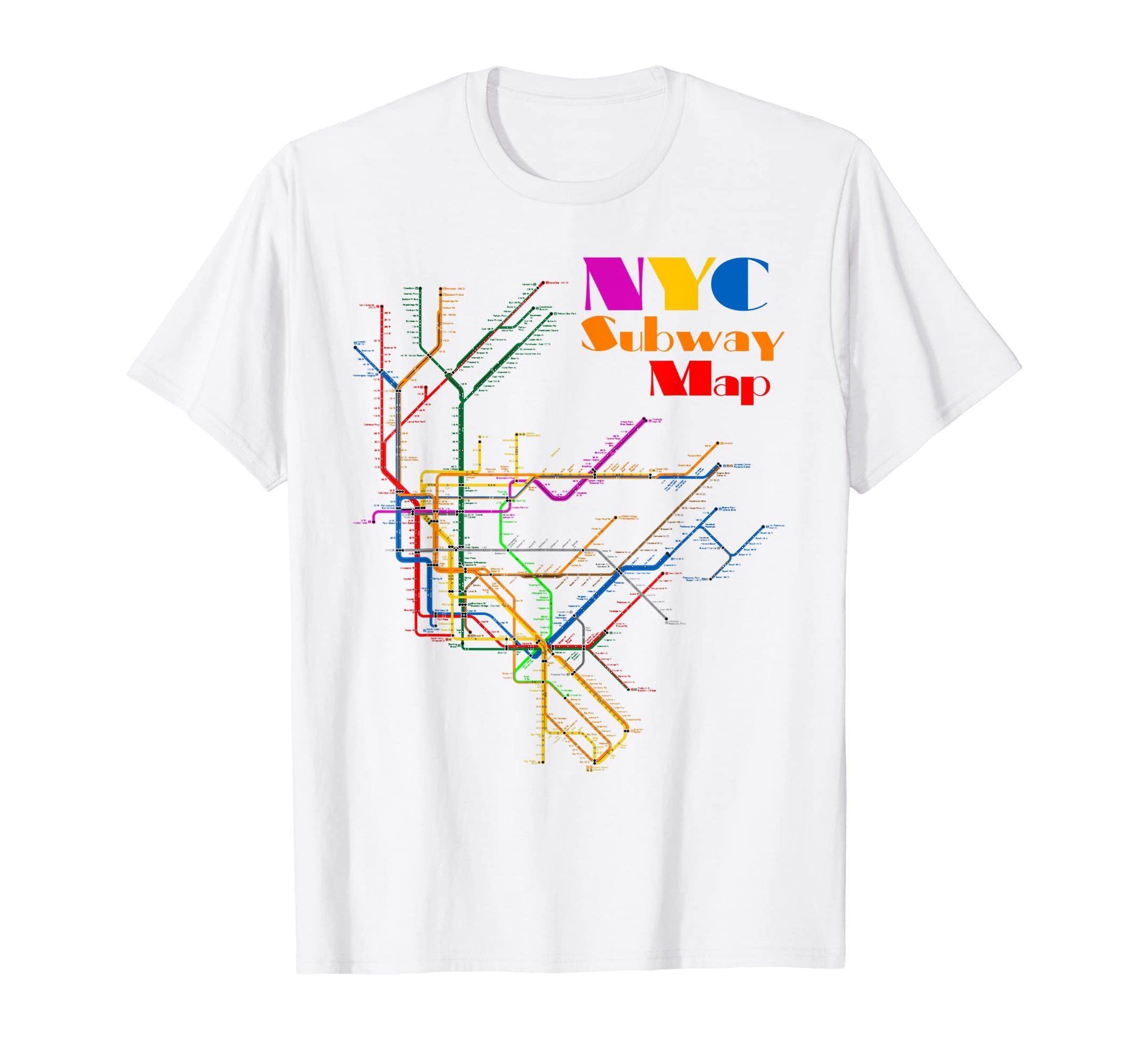 New York City Subway Map Shirt NYC Metro Map T-Shirt Gift New Zealand ...