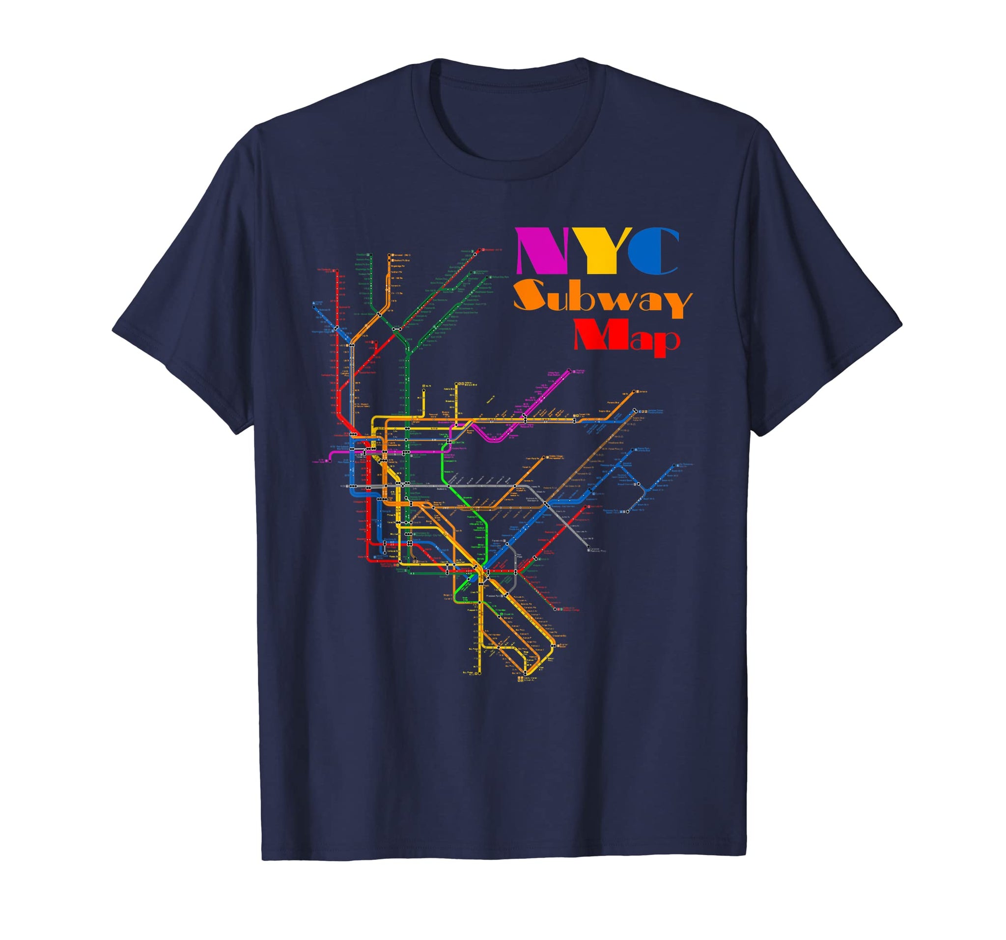 New York City Subway Map Shirt NYC Metro Map T-Shirt Gift New Zealand ...