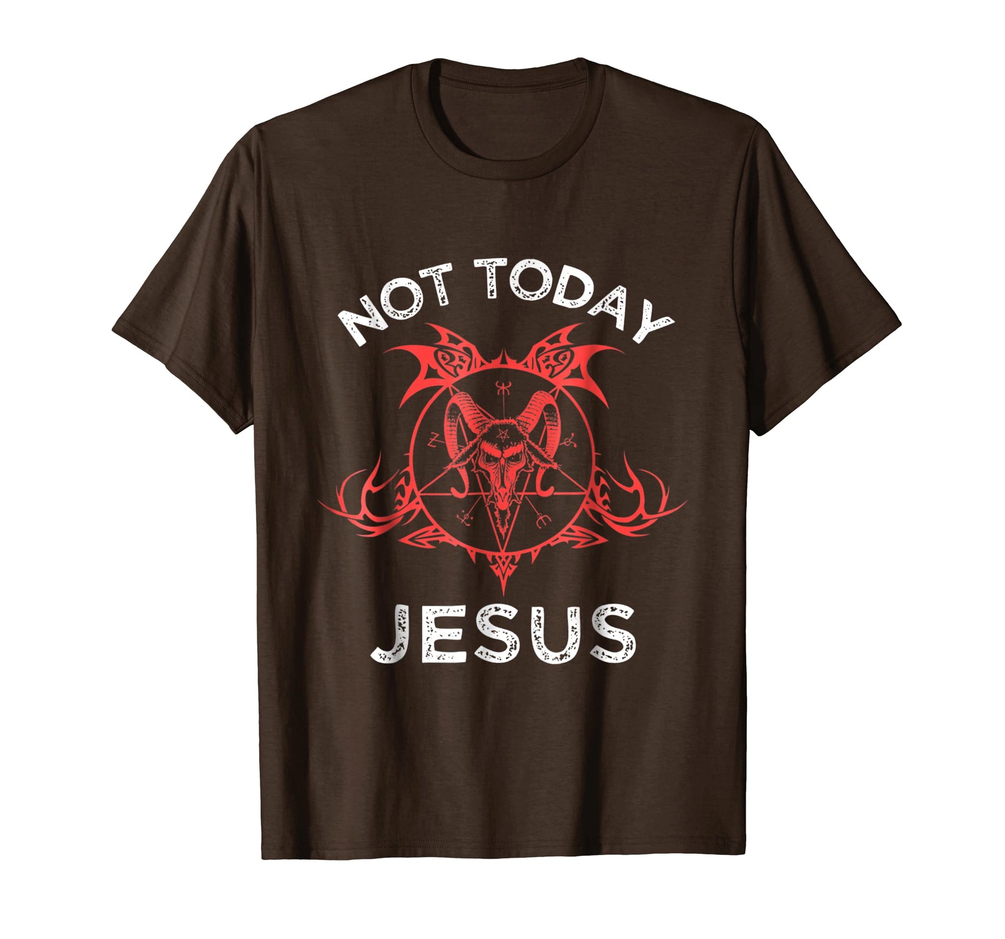 Not Today Jesus Shirt - Funny Meme Baphomet Sigil Black God New Zealand ...