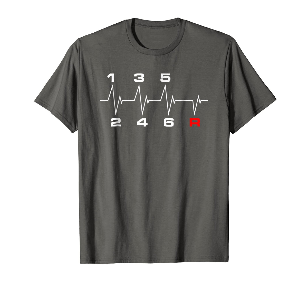 6 Speeds Gear Shift Manual Transmission Heartbeat T-Shirt New Zealand ...