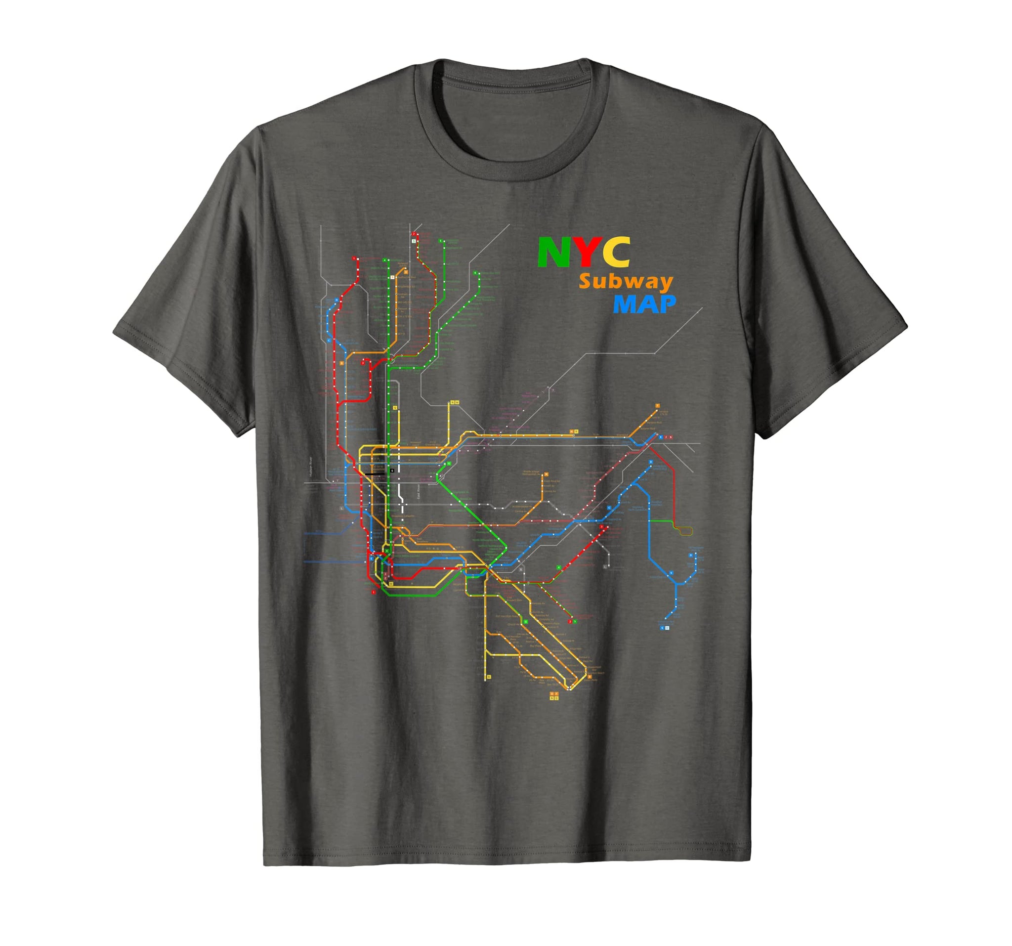 Mens New York City Subway Map Nyc Lines Transit For Men Women New ...