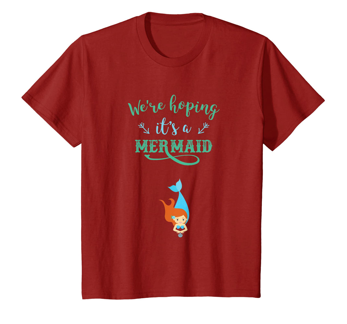 We're Hoping It's A Mermaid Pregnant Pregnancy T Shirt New Zealand ...