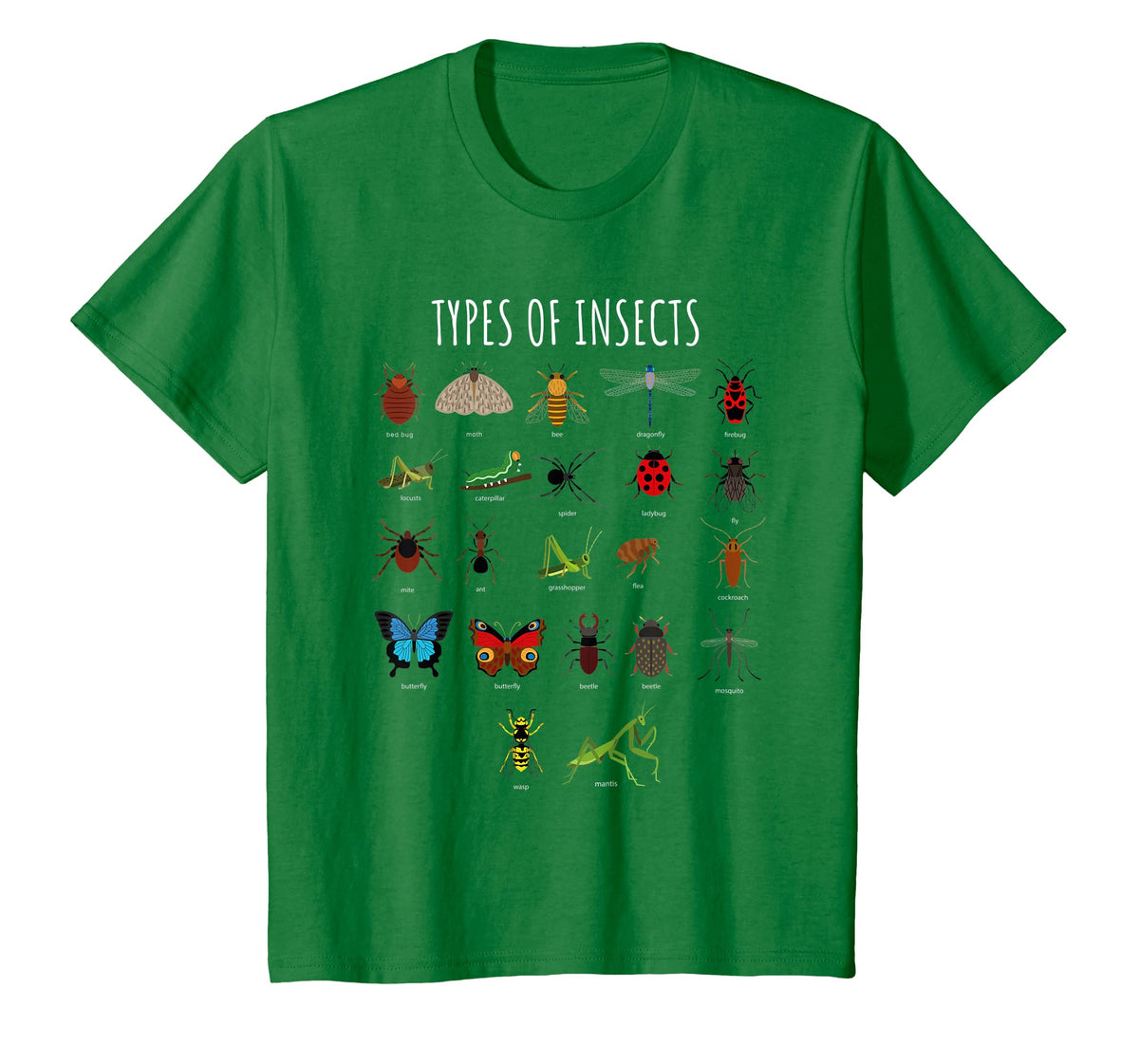 Kids Bug Shirt - Bug Identification Types Of Insects Tee New Zealand ...