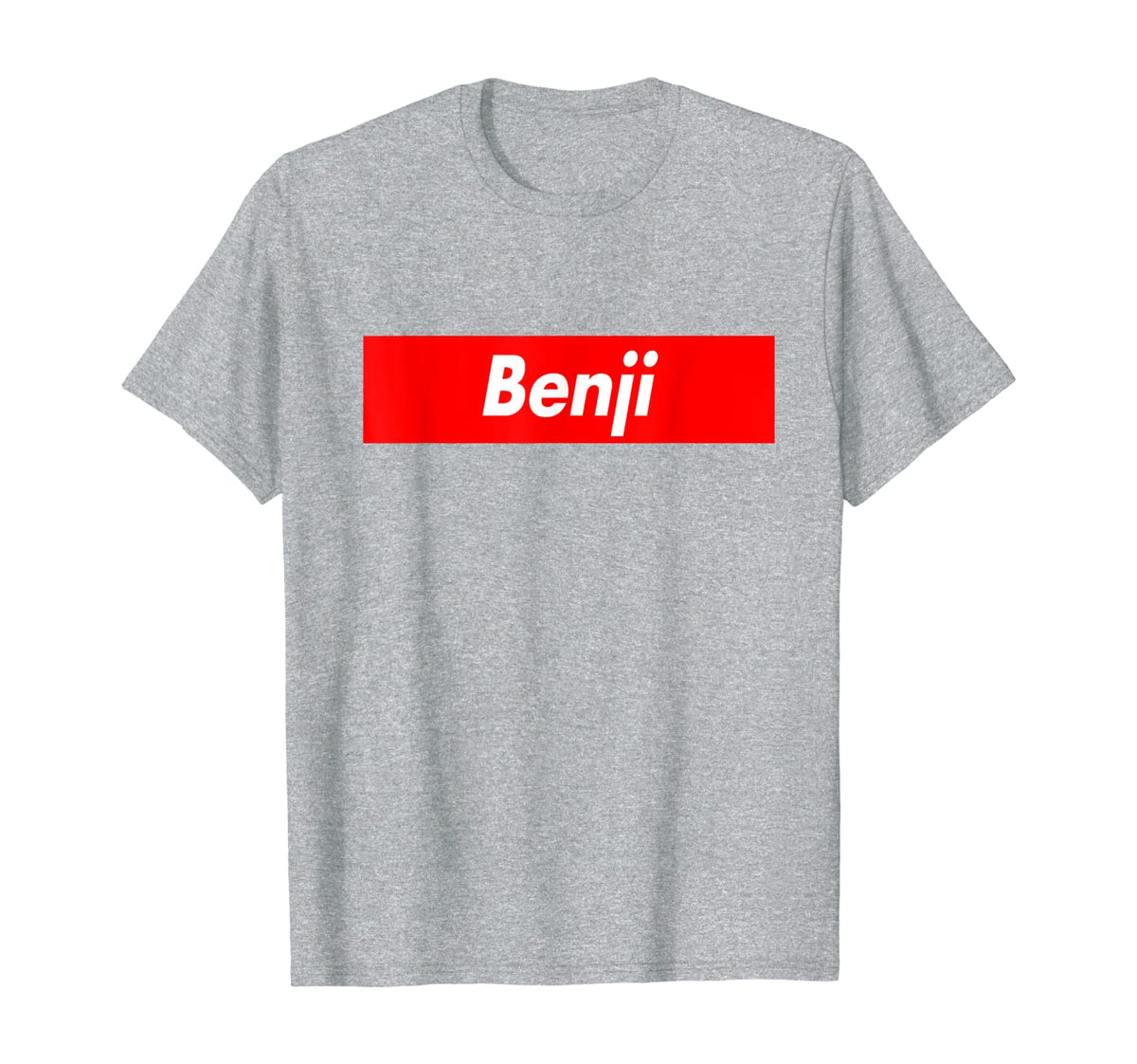 Benji Name Red Box Logo Family Reunion Funny T-Shirt New Zealand ...